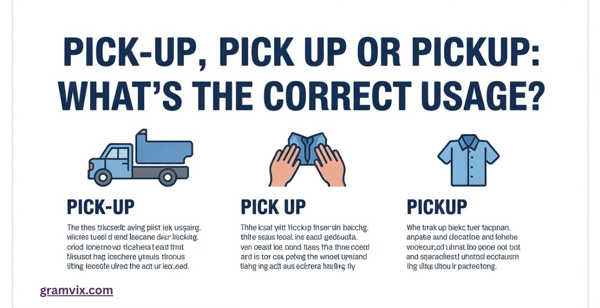 Pick Up, Pick-Up, or Pickup? - Gramvix