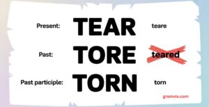What’s the Past Tense of Tear? Is It Tore, Teared, or Torn? - Gramvix