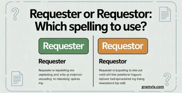 Requester or Requestor: Which Spelling Should You Use? - Gramvix